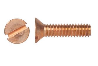 Silicon Bronze Slotted Flat Head Machine Screw