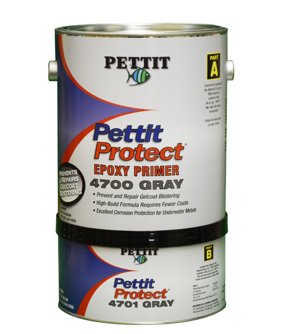 Pettit Protect Heavy Duty 2-Part Epoxy Primer GRAY QT. FAST DRY